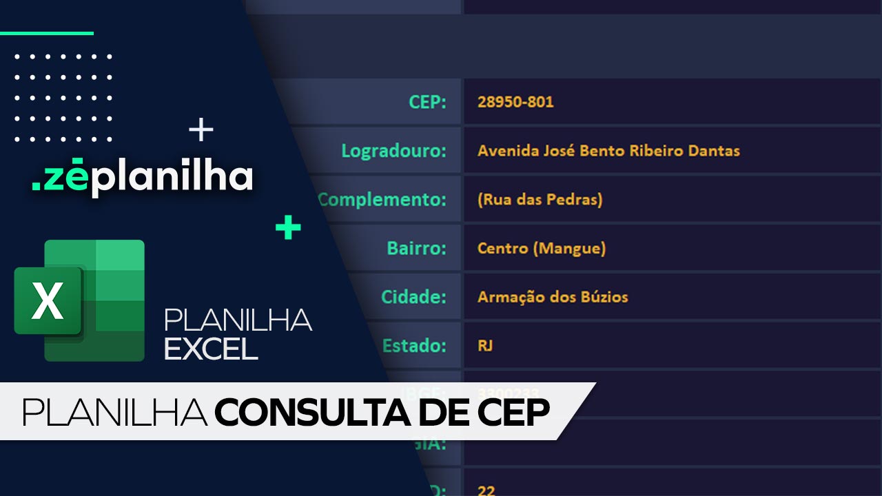 Planilha de consulta de CEP - Zeplanilha